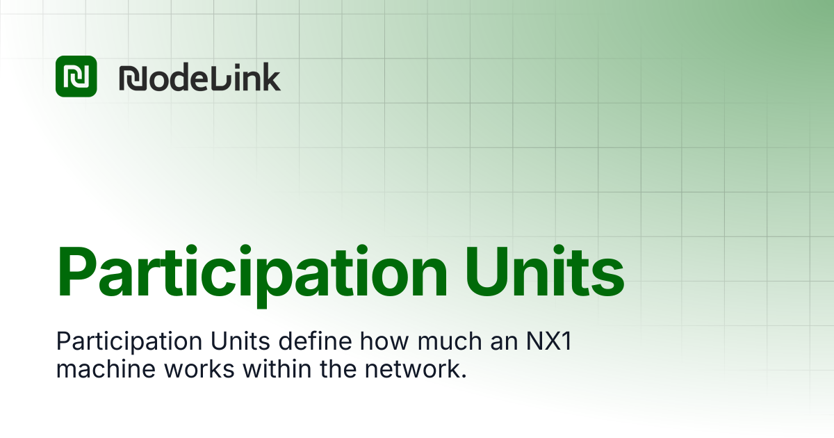 Participation Units | NODELINK Docs